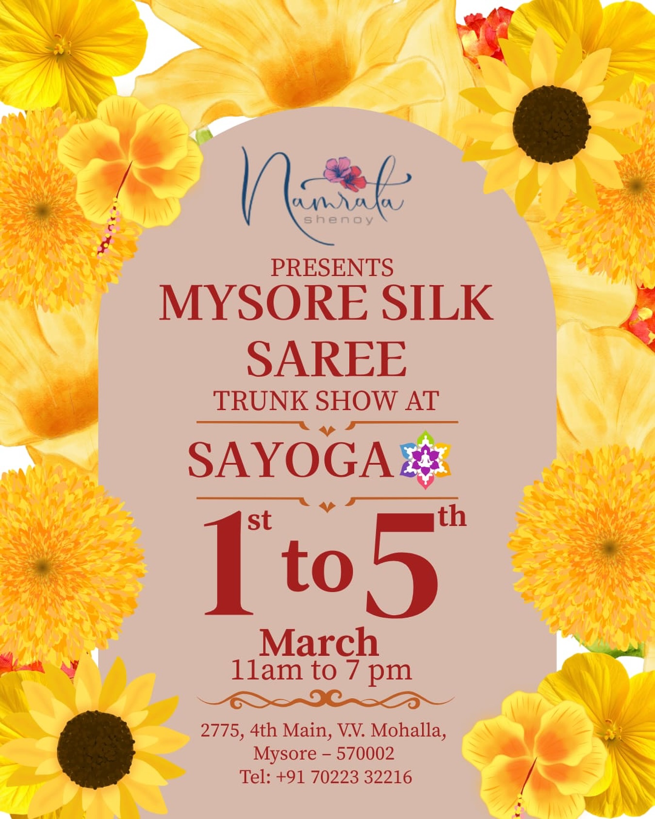 Mysore Silk Saree Trunk Show 2026 - Masth Mysore - Mysuru's Popular ...